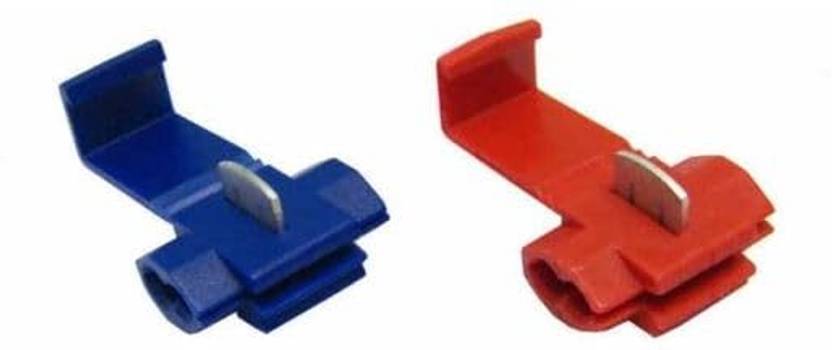 iBAT SOLUTIONS 5 Pair of Red and Blue Scotch Lock Crimp Terminals ...