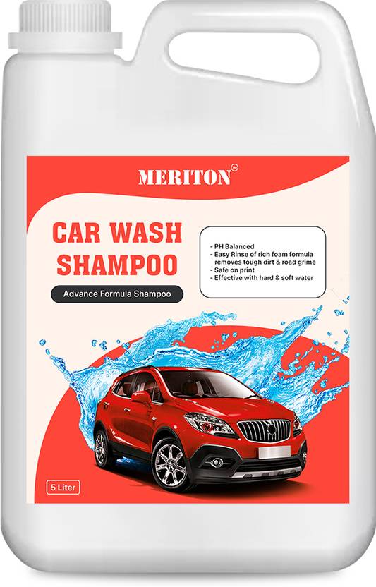 Meriton Car Wash Liquid Shampoo, high Foaming Car Washer Liquid, Best ...
