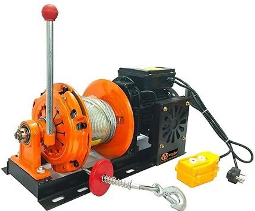 VOLTZ VZ-EW-800 KG 50Mtr Heavy Duty Electric Winch Lifting Wire Hanging ...