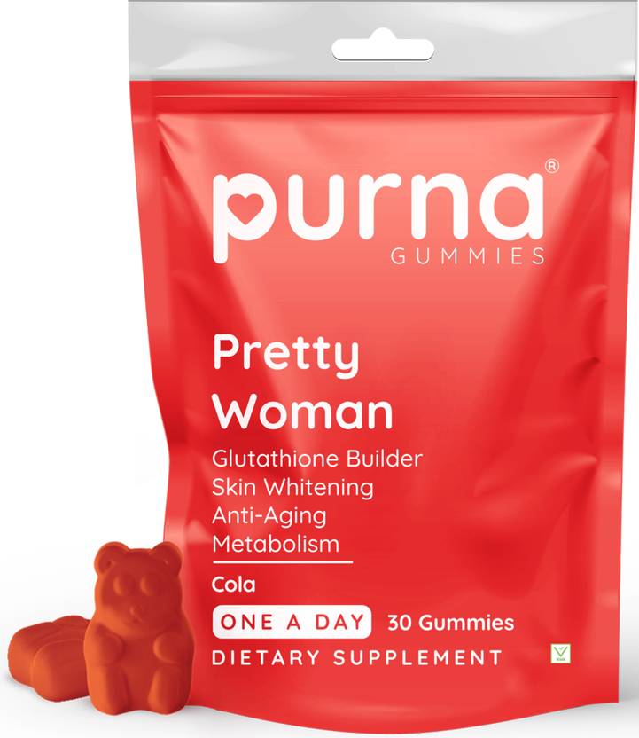 Purna Gummies Glutathione Cola Flavor Gummies For Skin Whitening ...