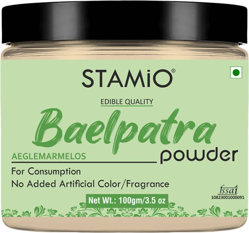 STAMIO Baelpatra Powder, Bilva Leaves, Bel Patra/Leaf, Aegle marmelos ...