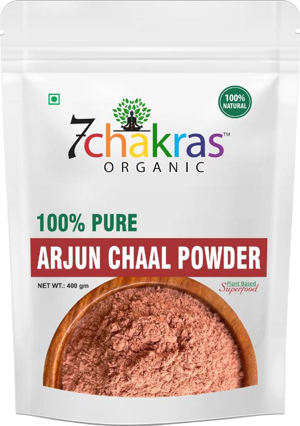 7 chakras Organic Arjun powder 100% Pure Arjun Chhal Powder 400g Arjuna ...