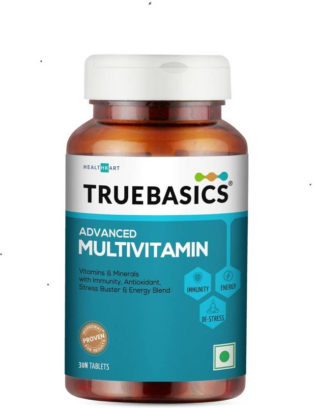 TRUEBASICS Advanced Multivitamin for Men & Women, for Energy & Immunity ...