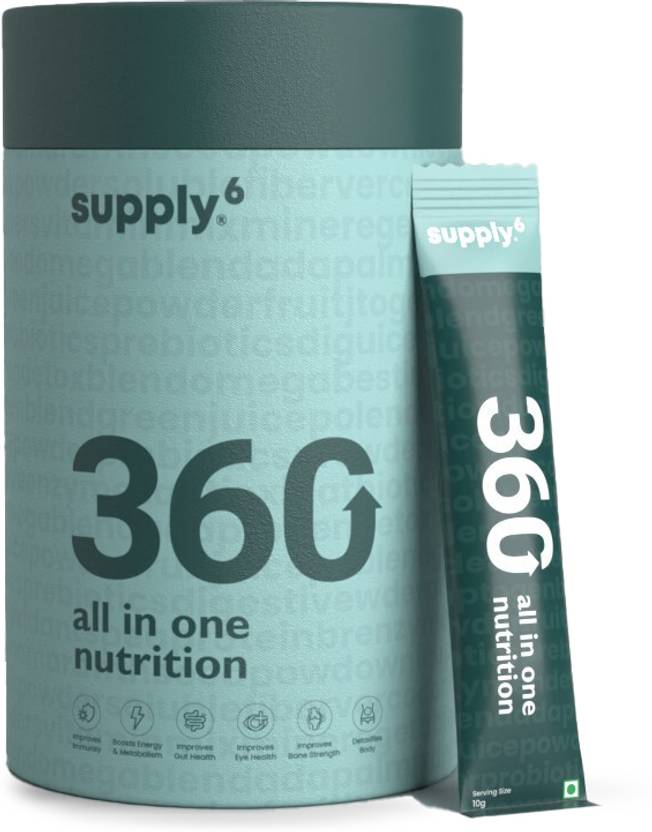 Supply6 360 | All in one Nutrition | Gut health | Organic Superfoods | No added sugar1 Price in ...