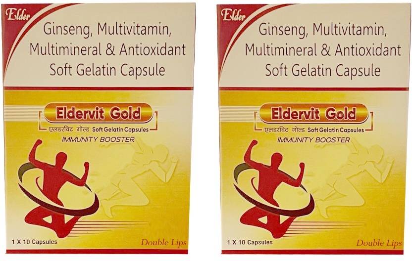 DOUBLE LIPS Eldervit Gold MULTIVITAMIN & MULTIMINERAL ANTIOXIDANT ...