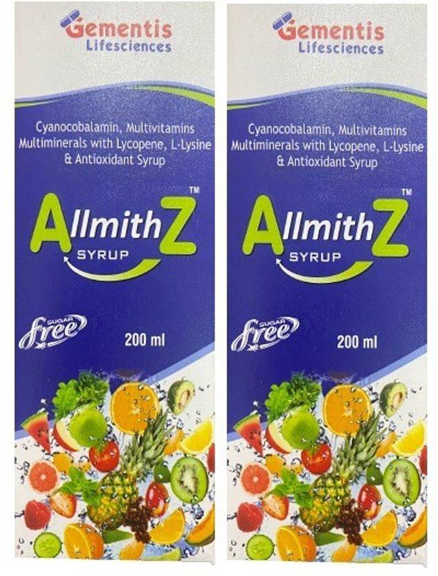 gementis PHARMA ALLMITHZ MULTIVITAMIN SYRUP FOR MEN AND WOMEN (2*200ML ...