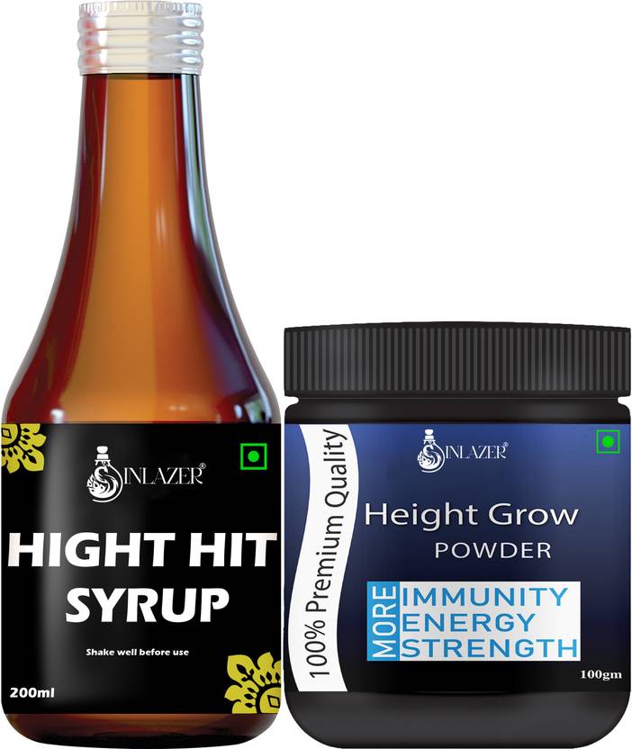 inlazer Height Syrup & Height Grow Powder Combo , Height Growth ...