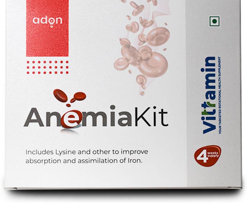 Adon Vittramin Anemia Kit -Multivitamin Nutritional Hair Supplement for ...