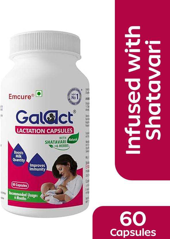 Galact Lactation Capsules - with Shatavari and 6 natural herbs to ...