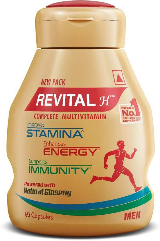 Revital Multivitamin For Men With Natural Ginseng, Zinc,60 Capsule ...