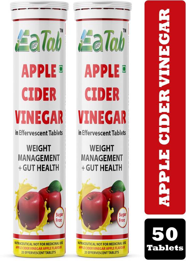 Ea Tab Apple Cider Vinegar In 25 Effervescent Tablets With Vitamin B12 ...