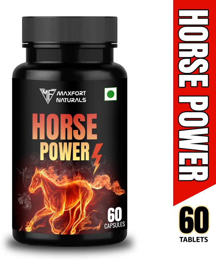 Maxfort natural Horse power capsule for power 60cap Price in India ...