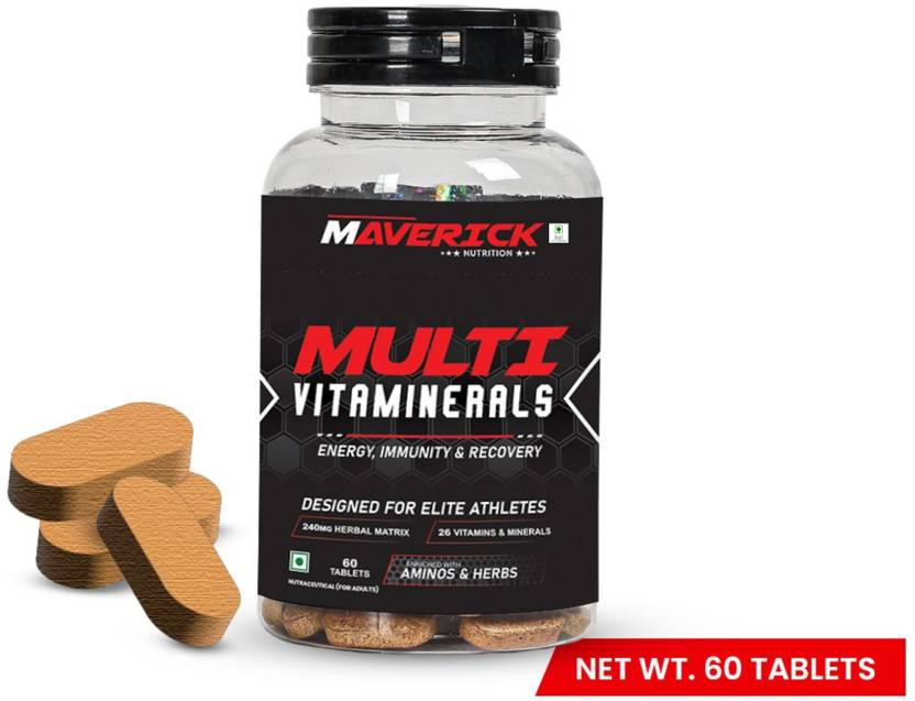 MAVERICK NUTRITION Multi Vitamin Tablets | Improve Muscles Strength ...