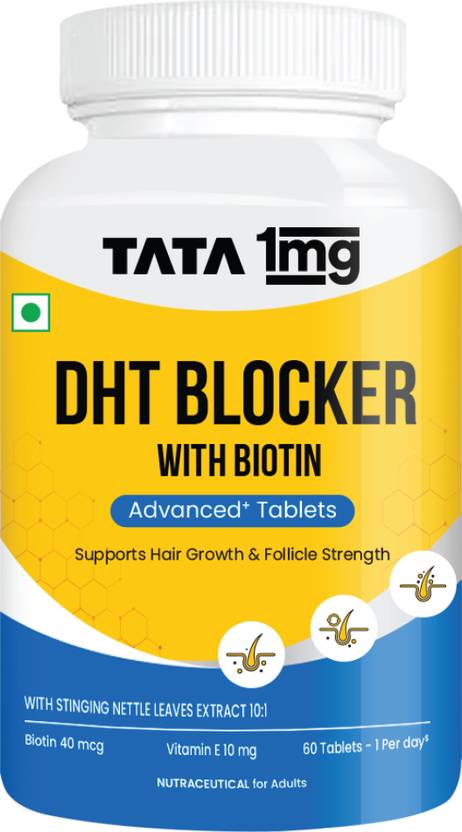 TATA 1mg DHT Blocker with Biotin Advanced Tablet | Promotes Hair Growth ...