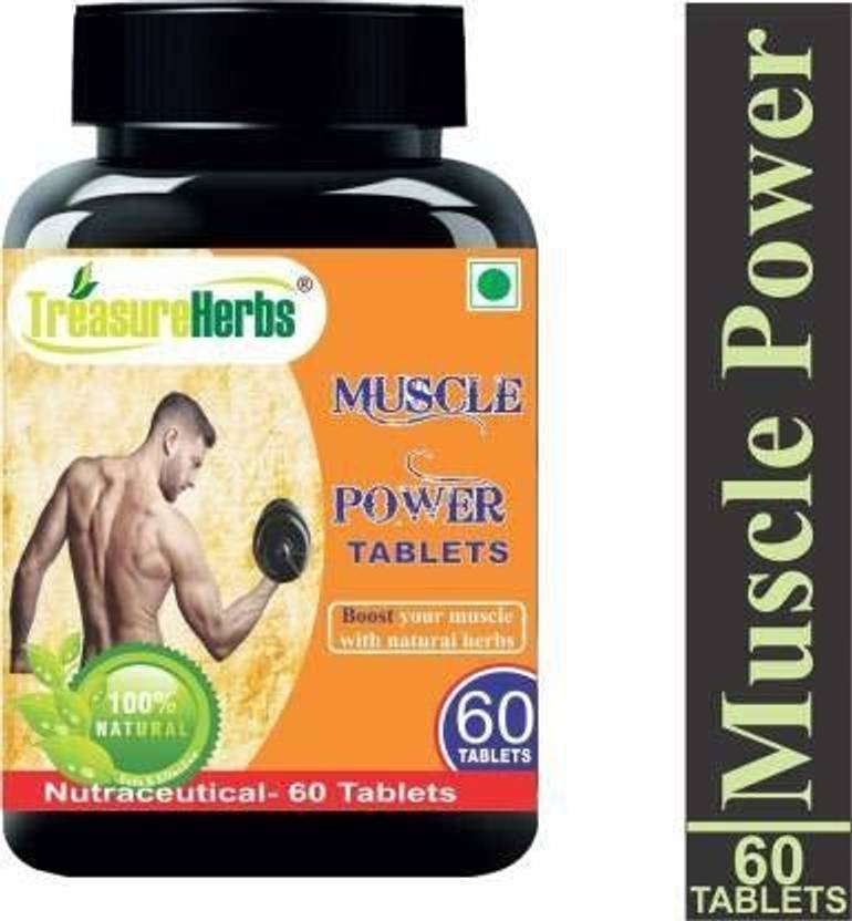 TreasureHerbs Muscle Power Tablets for Men Price in India - Buy ...