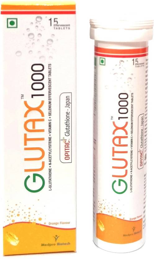 Glutax L-Glutathione 1000mg with Vitamin C Effervescent Tablet Price in ...