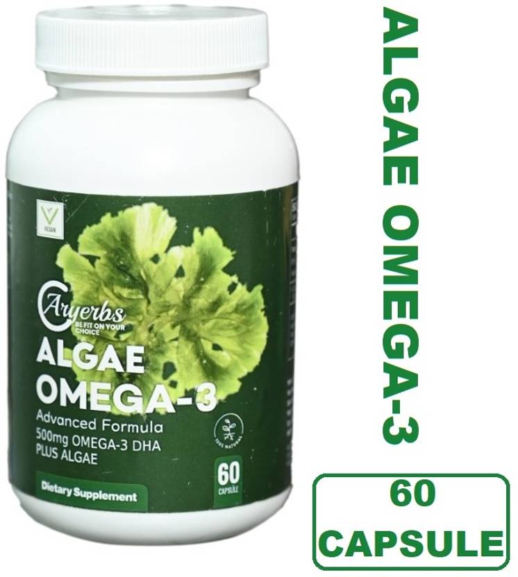 Aryerbs ALGAE OMEGA-3 DHA PLUS ALGAE Advance Formula 550mg+ Be Fit On ...