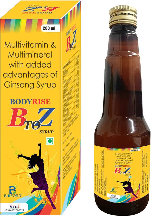 bioford Bodyrise BtoZ Syrup Multivitamin & Multimineral 200ML Price in ...