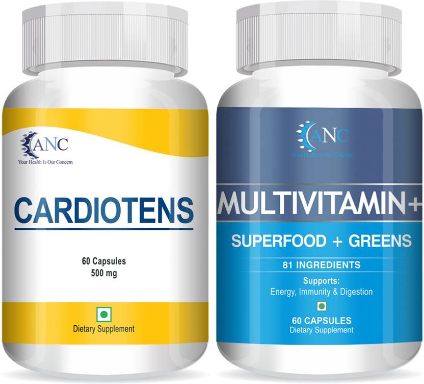 ANC CARDIOTENS with Arjuna Extract Heart Health & Multivitamin for ...