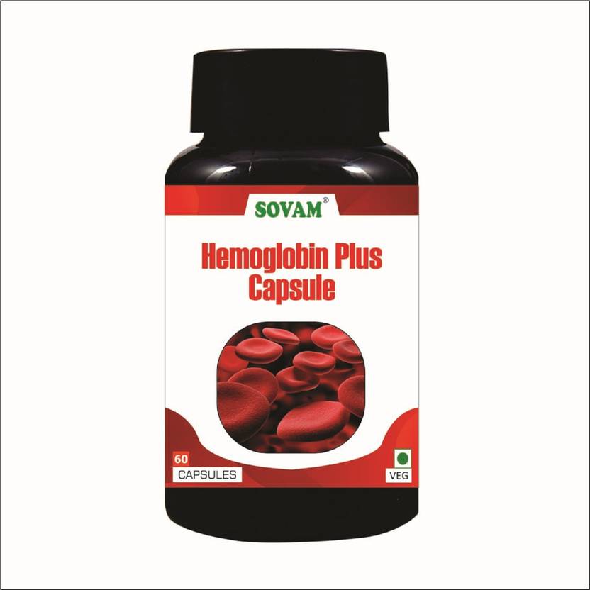 SOVAM Hemoglobin Plus Capsule, 500mg Price in India - Buy SOVAM ...