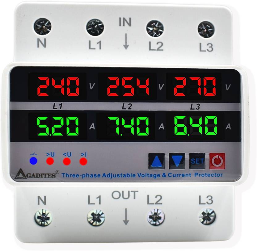 GADITES 3 Phase Protector latest Model Auto Recovery - Over/Under ...