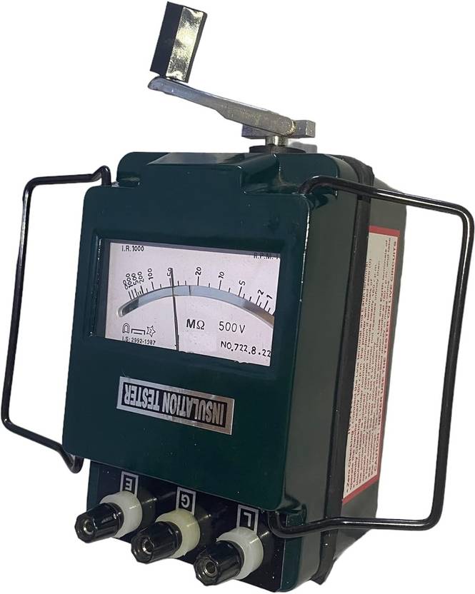 MEGGER Hand generated 500volt-100Mohm metal body insulation tester ...