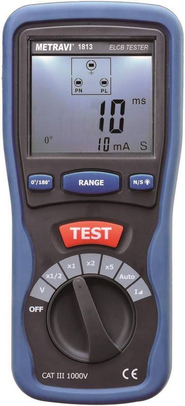 Metravi 1813 ELCB/RCD/RDDS Tester Digital Voltage Tester Price in India ...
