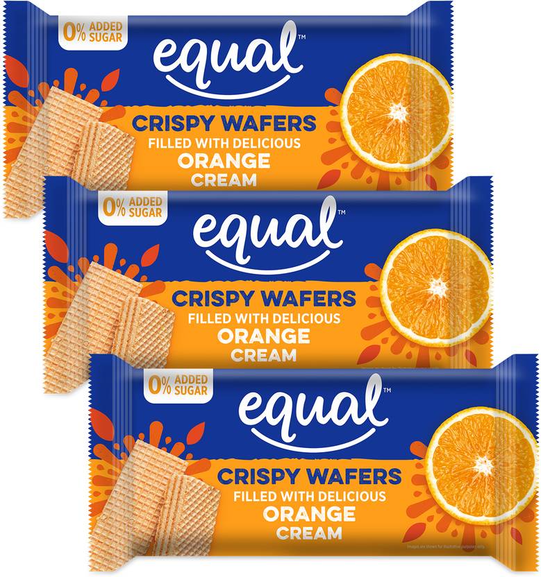 Equal Orange Wafer Bar (Sugar-Free) | 0% Added Sugar | Flavoured Wafer ...