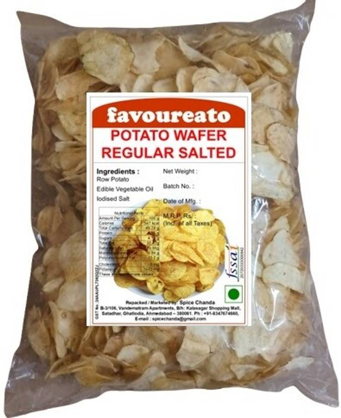 Favoureato Potato Wafer – Regular – Salted – 1 Kg Wafers Price in India ...