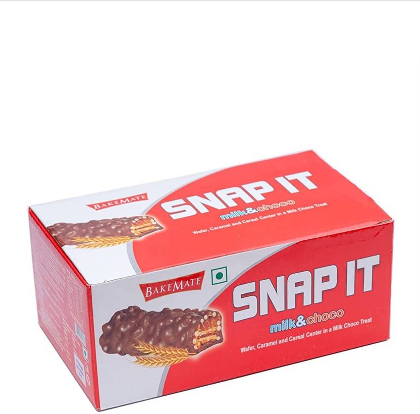 BAKEMATE Snap It Milk & Choco Caramel and Cereal Center in a Milk Choco ...