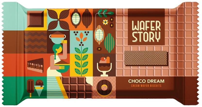 Wafer Story Choco Dream Wafer with Chocolate Cream Filling 30g (Pack of ...