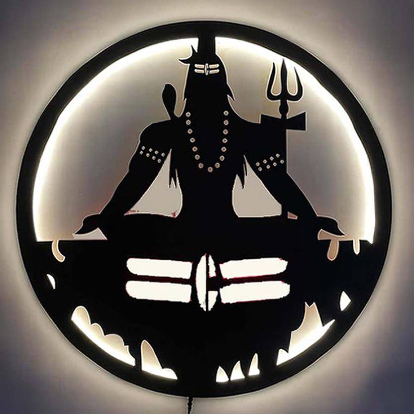 XAZE CRAFT Lightning Lord Shiva LED Wall Decor Price in India - Buy ...