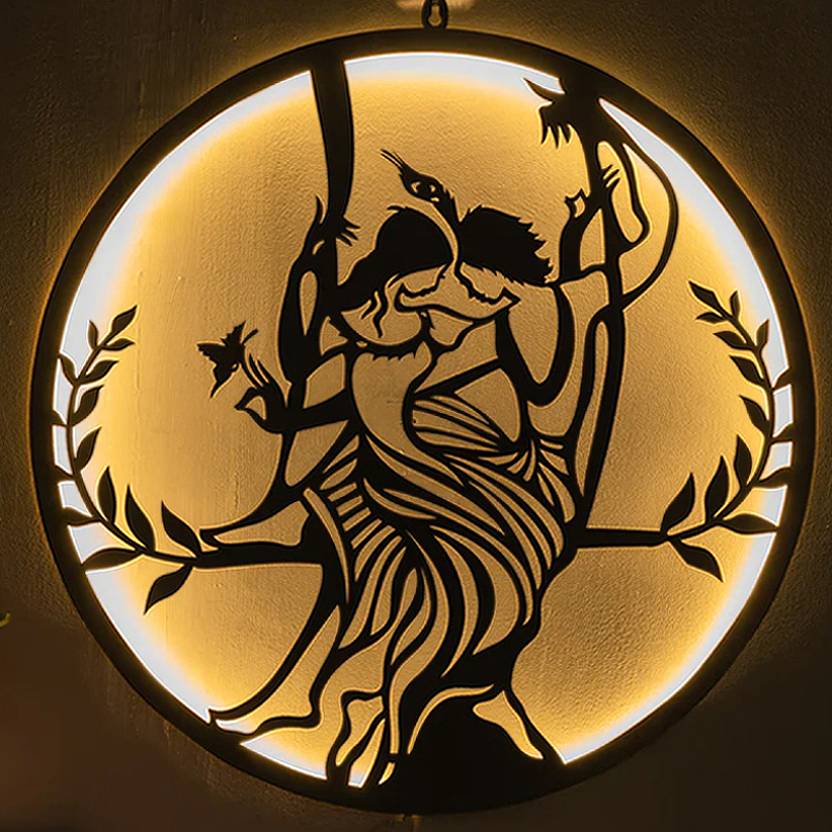 XAZE CRAFT Lord Krishna & Radha LED Wall Decor Price in India - Buy ...