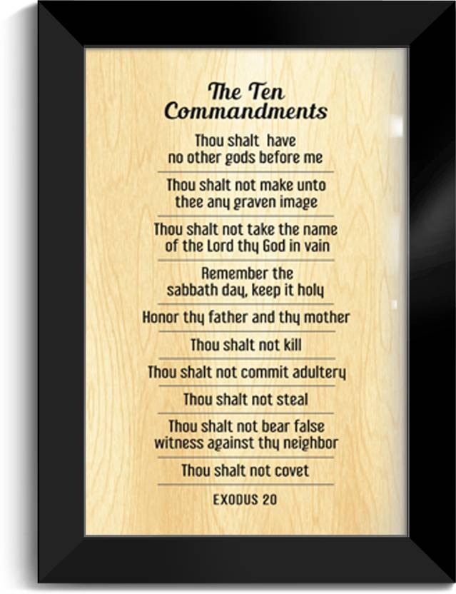 ELBEN CREATIVES The Ten Commandments. - Exodus 20 / KJV / Bible Verses ...
