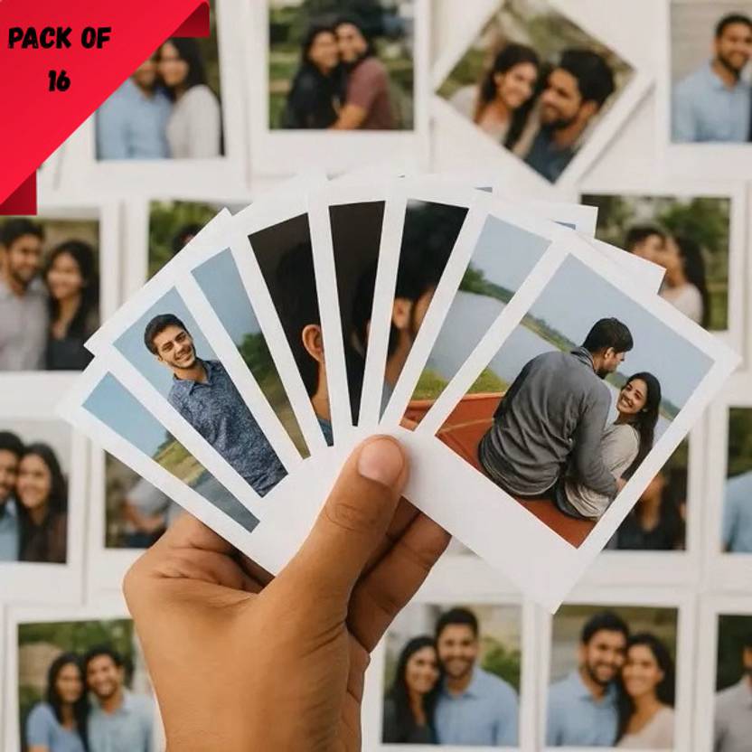 leefleck 16 Mini Photo Polaroid-Style Photo Prints | Small Cards Pack ...