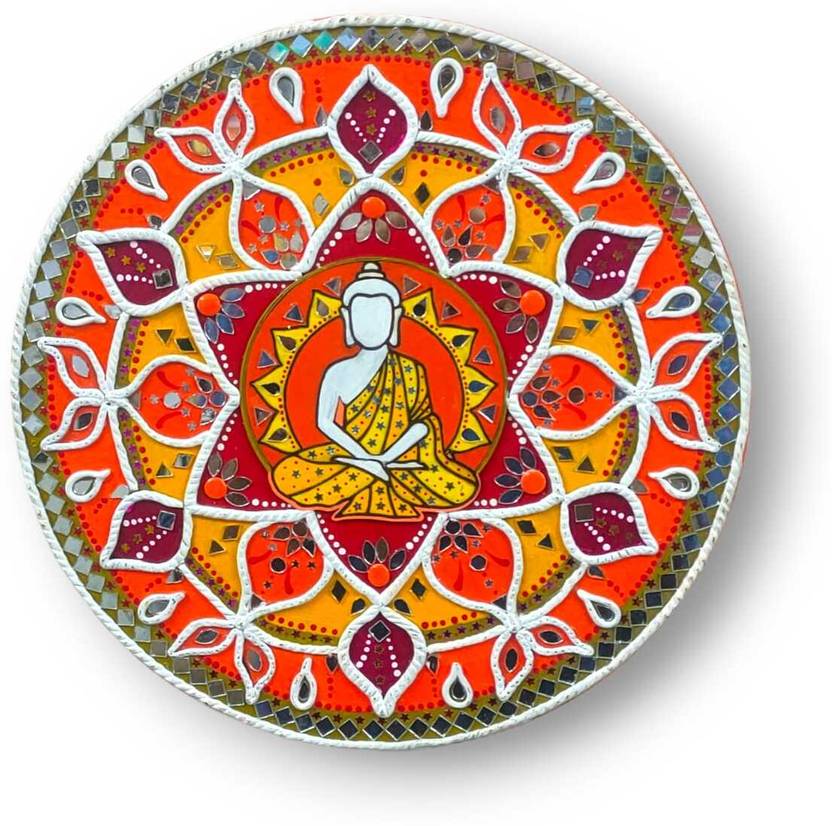 Bodhee Tree Hand Painted Lippan Art Painting Wall Hanging| MDF|Acrylic ...