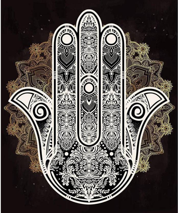 Pitaara Box Hamsa Hand Of Fatima Good Luck Amulet In Indian Arabic ...