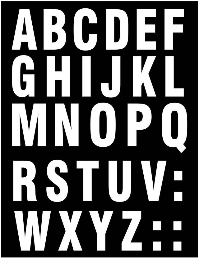 LEGZINO Vinyl ABC Alphabet Letters Glossy Wall Car Vehicle Sticker 1.5 ...