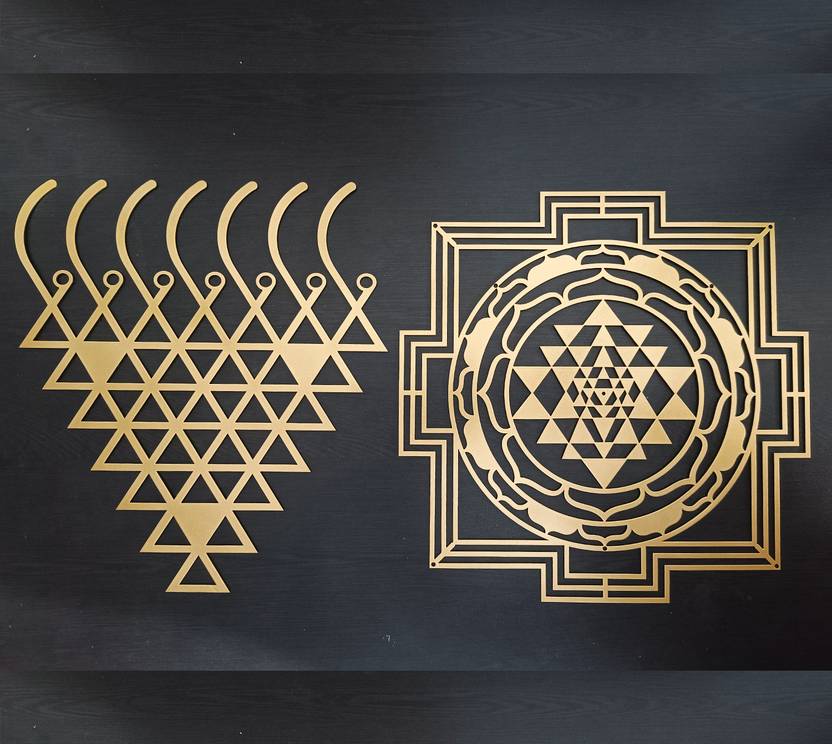 FITTINDIA Saraswati & Shree Yantra Metal Combo Price in India - Buy ...