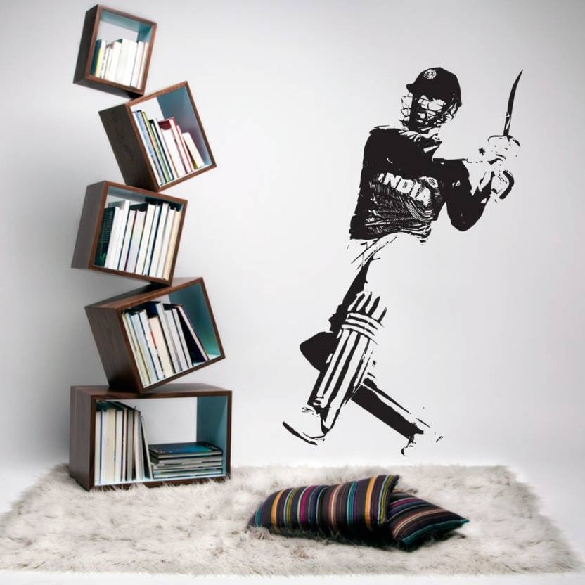 Asian Paints Wall Ons Dhoni Shot Wallstickers Vinyl Wall Sicker Medium ...