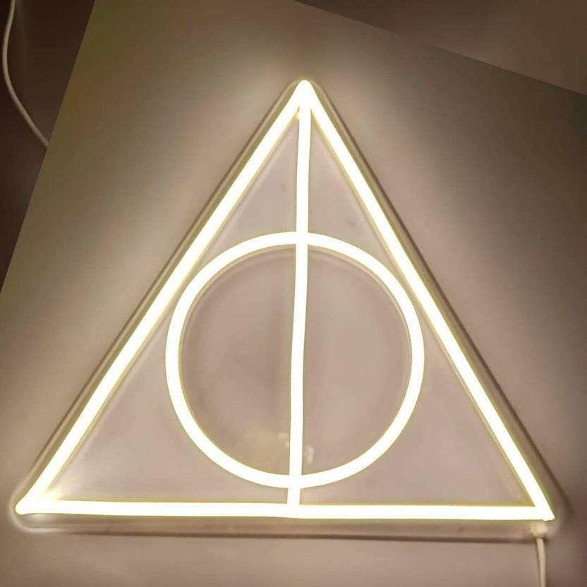 Zesta Harry Potter Triangle Neon Sign Wall hanging for Room, Bar and ...
