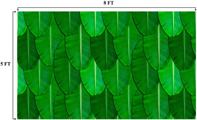 Tejas Creation Banana leaf Wedding, Pooja Backdrop Decoration ( 5FTX ...