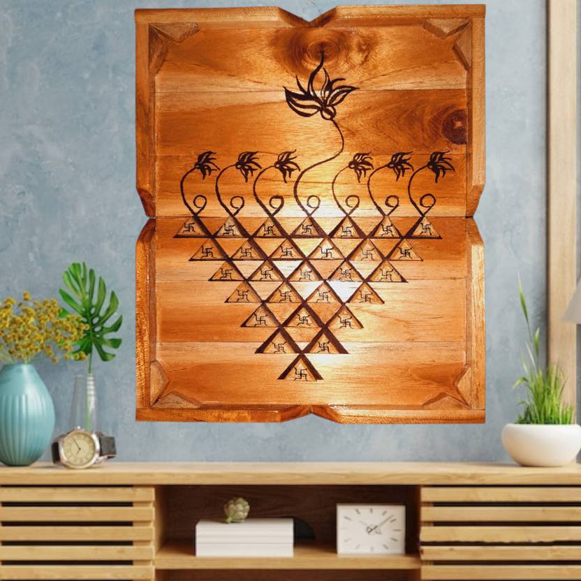ajartandcraft Maa Saraswati Yantra Home Decor Wall Art Wooden ...