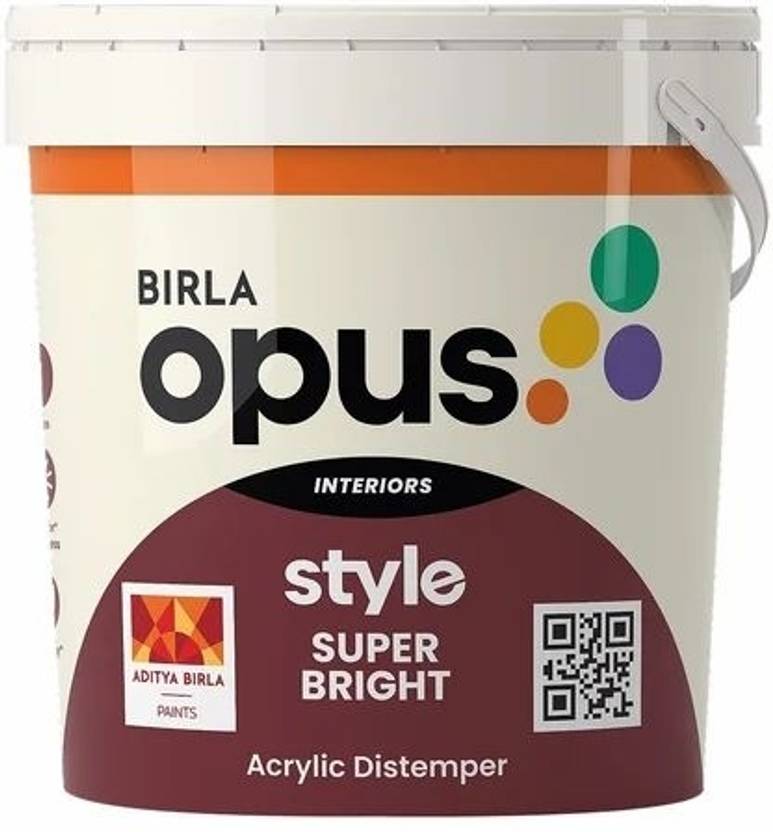 BIRLA Opus 20KG Acrylic Distemper White Distemper Wall Paint Price in ...