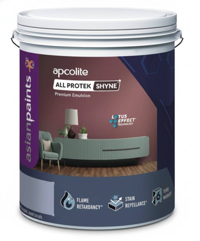 Asian Paints Apcolite All Protek Shyne Red Emulsion Wall Paint Price in ...