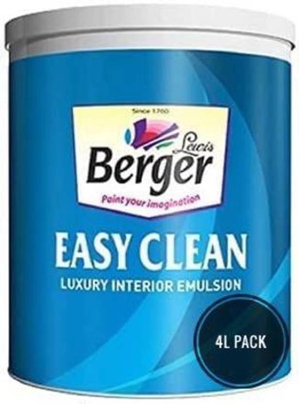 Berger EASY CLEAN 4L WASHABLE EMULSION SEMI SHEEN WATER SOLUBLE PAINT ...