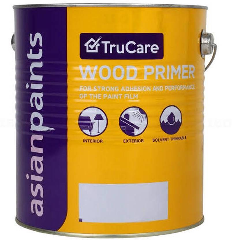 Asian Paints TruCare Wood Primer (White)1 Litre Oil Primer for Wood ...