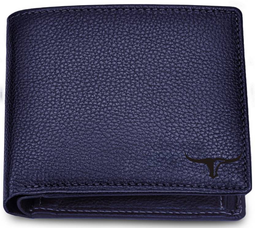 Ross Brown Men Casual Blue Genuine Leather Wallet Blue - Price in India ...
