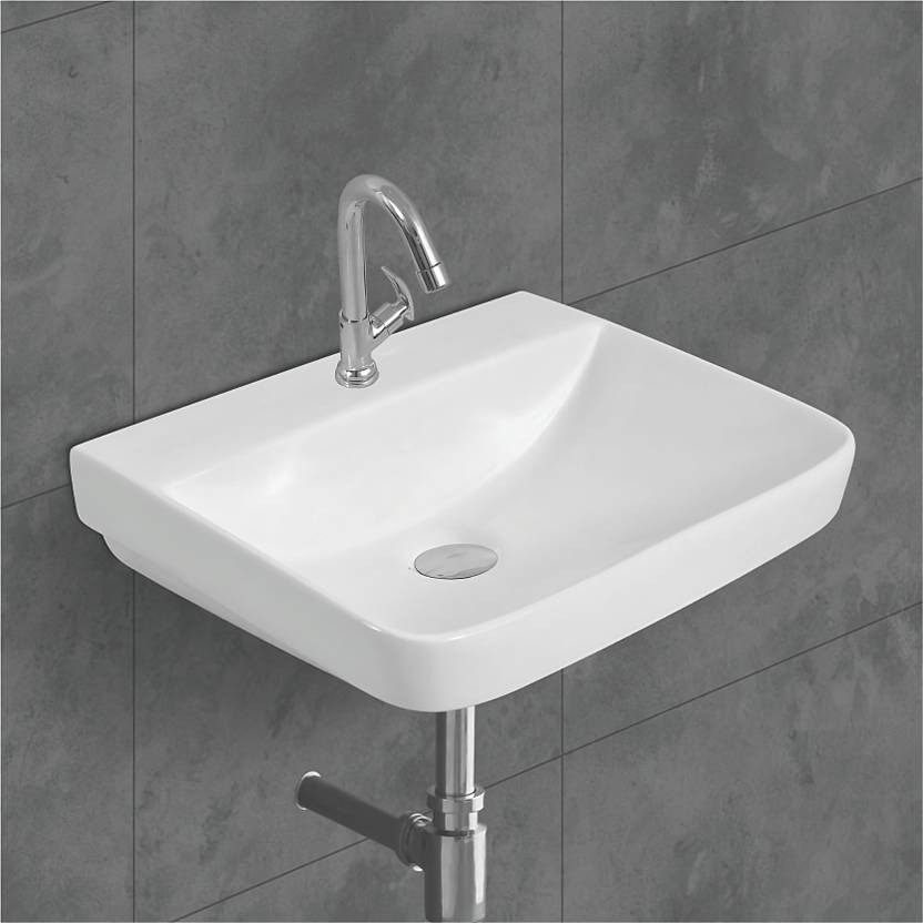 Syon RUBEL Mount Wash Basin (18''x 14'' WHITE) SYON006 Wall Hung Basin ...