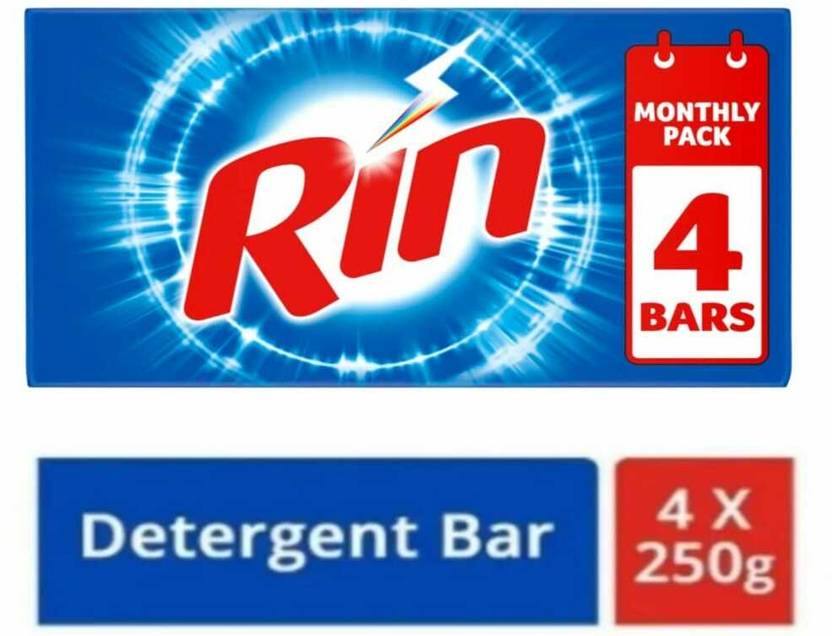 Rin Bar Monthly Pack 4 Bars ## Pack Of (4N×250g) Detergent Bar Price in ...